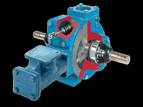 10070415-PUMP 2 1/2" TXD2.5A SLIDING VANE DOUBLE SHAFT SET AT 70 PSI C ...
